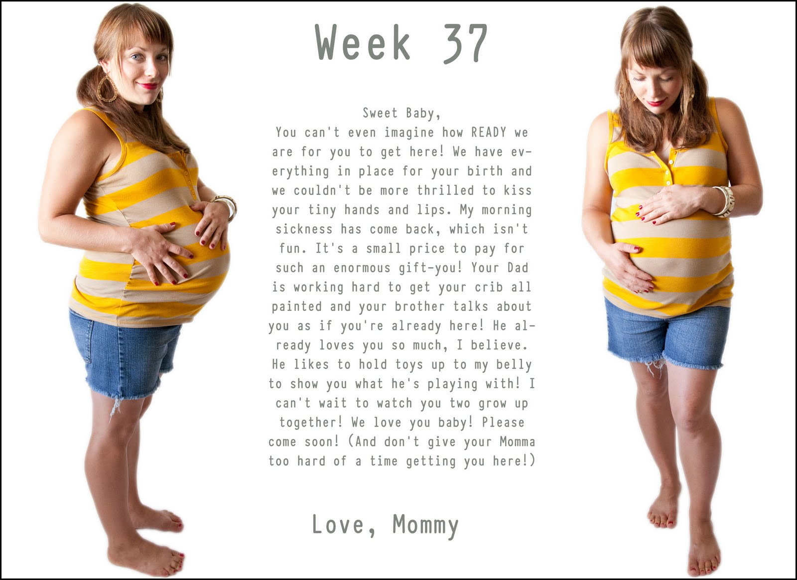 THREE BIRDS: Bump watch: Week 37