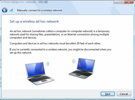 Establish Wireless Home Network in Windows 7 and Vista Without Router ...
