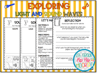 1st Grade Hip Hip Hooray!: Exploring Light and Sound NGSS