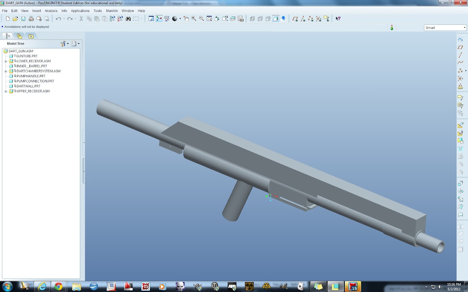 Group 001-01: Universal Nerf Gun: CAD Drawings