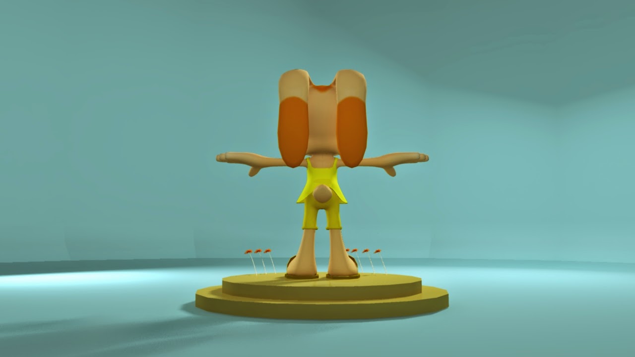 Eniitan Odutola: 3D model of Cream the Rabbit
