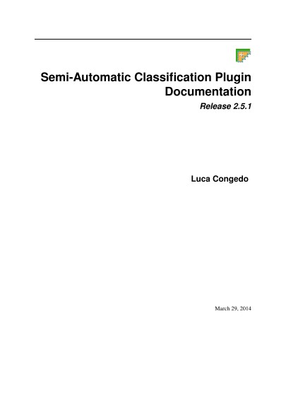 From Gis To Remote Sensing Published The User Manual Of The Semi