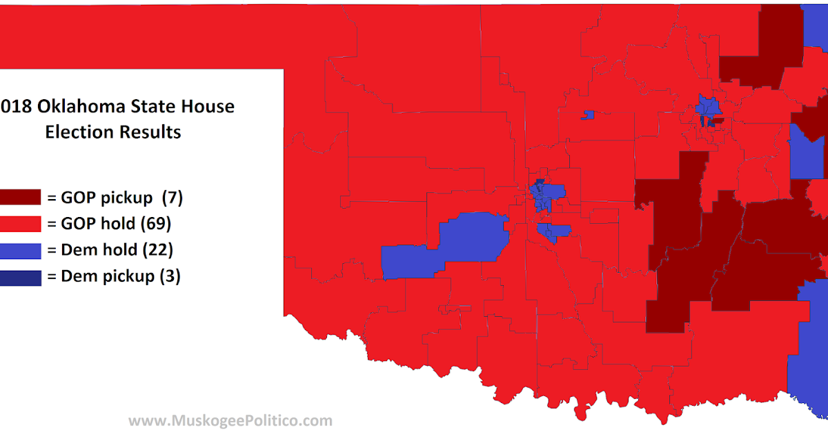 Election Results Maps: Oklahoma Legislature ~ MuskogeePolitico.com