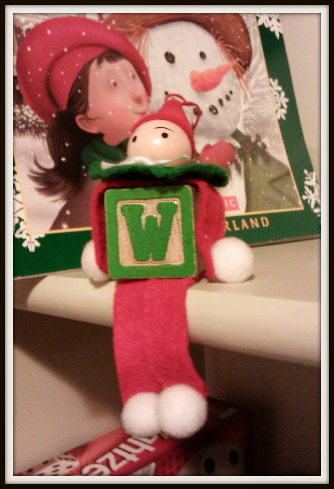 Double Treble Craft Adventures: Wooden Block Elf on a Shelf Craft