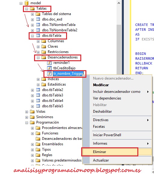 Análisis Y Programación Triggers Desencadenadores En Sql Server