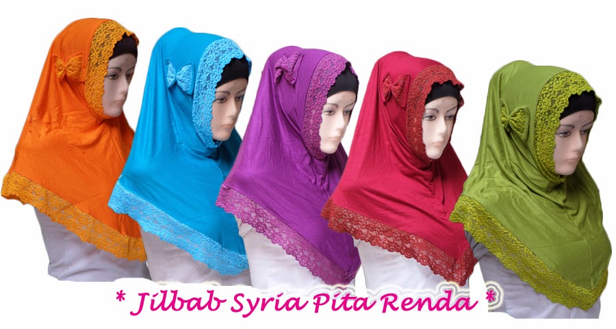 Jilbab Syria Renda Pita | Toko Jilbab Online | Grosir Jilbab Murah