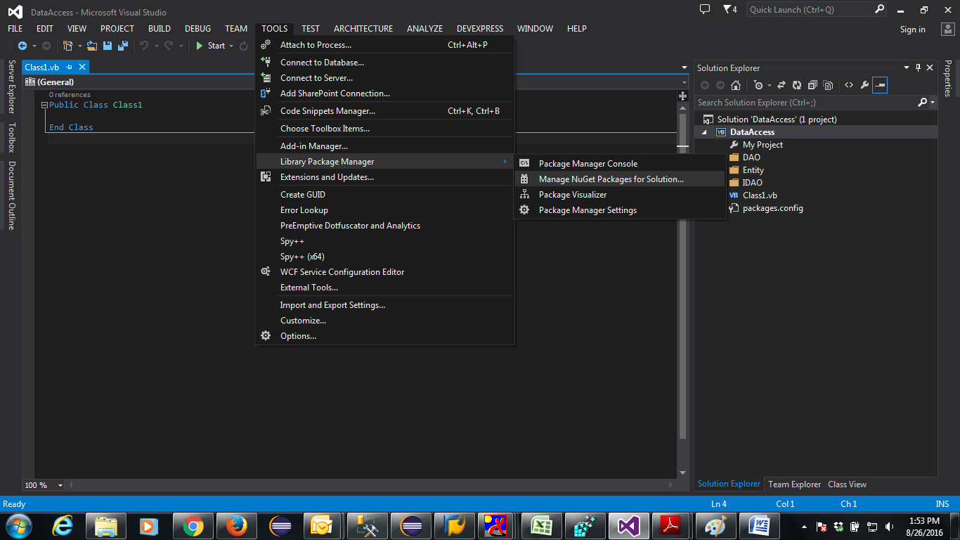Micro ORM Dapper VB.Net 2013 SQL Server