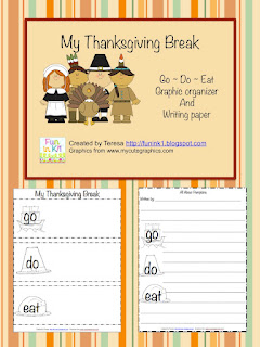 Fun in K/1: My Thanksgiving Break