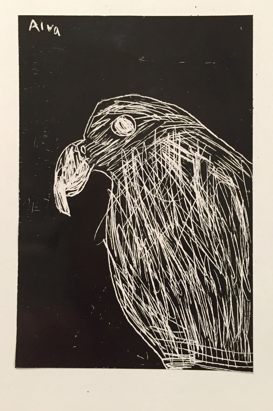 Doodlebug Dabblings: Scratch Art birds