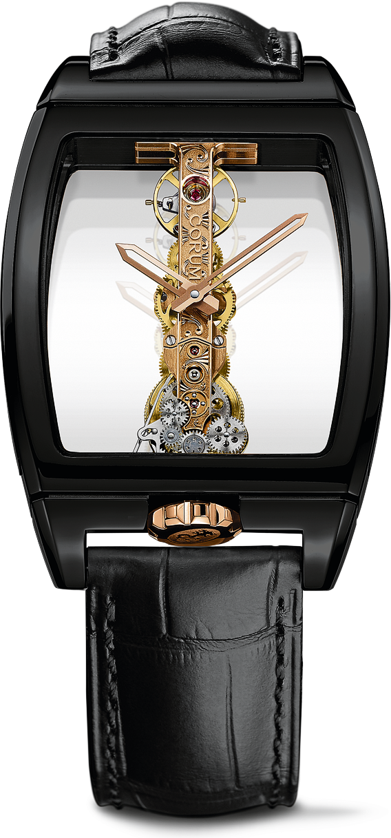 Passion For Luxury : Corum Unveils the Black Ceramic Golden Bridge