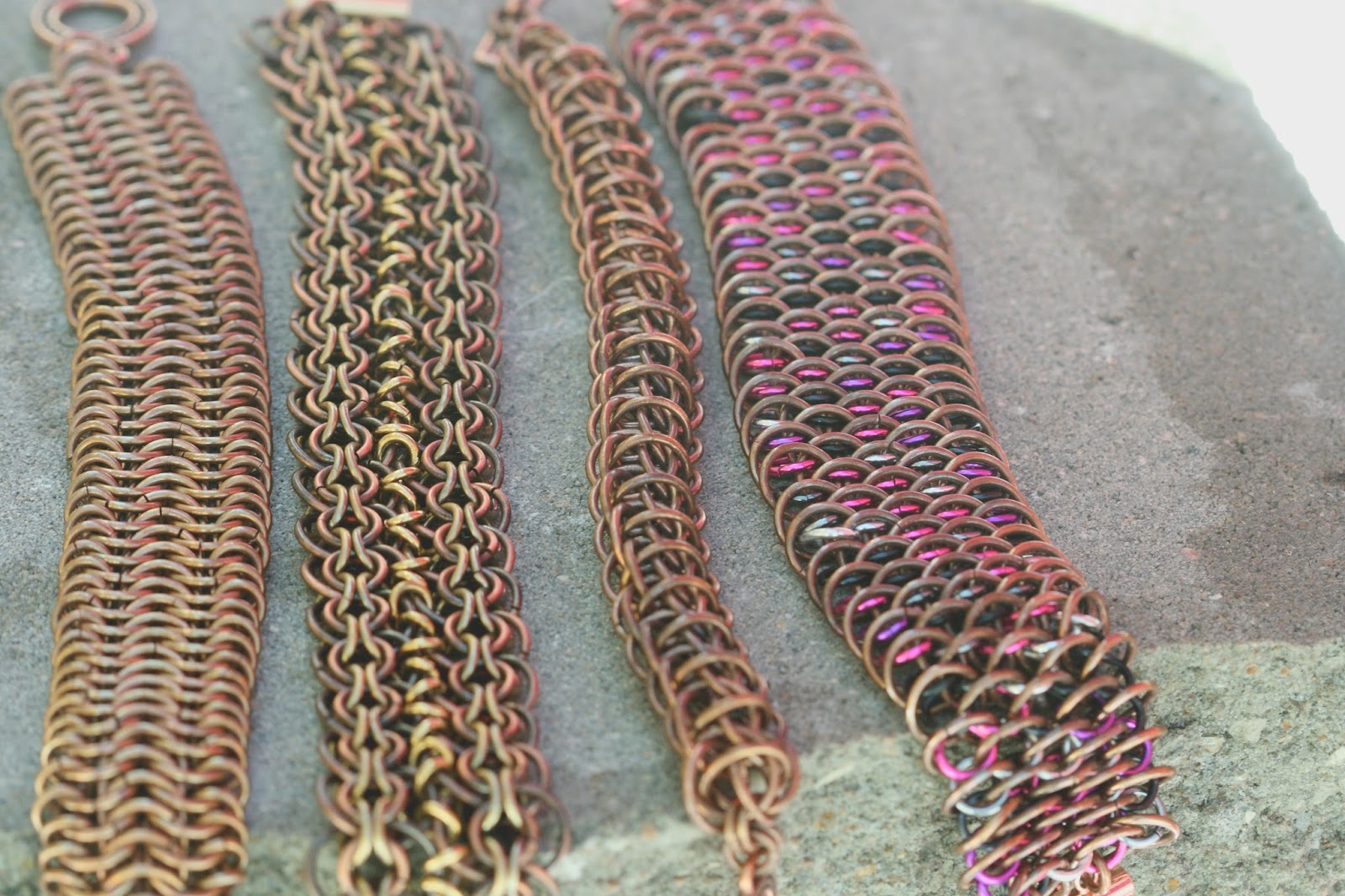 A Work in Progress: Chain Maille Bracelets