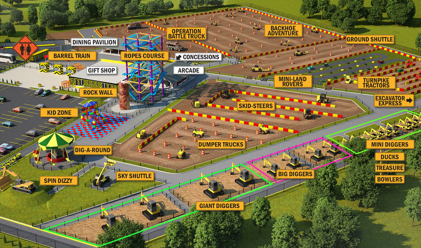 Dirt and Dump Trucks: Ben-Voyage: Diggerland USA (West Berlin, NJ)