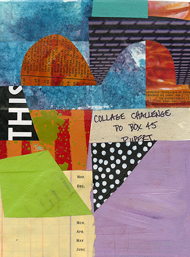 collage journeys by Jane Davies: Collage Challenge #4 for the month of May