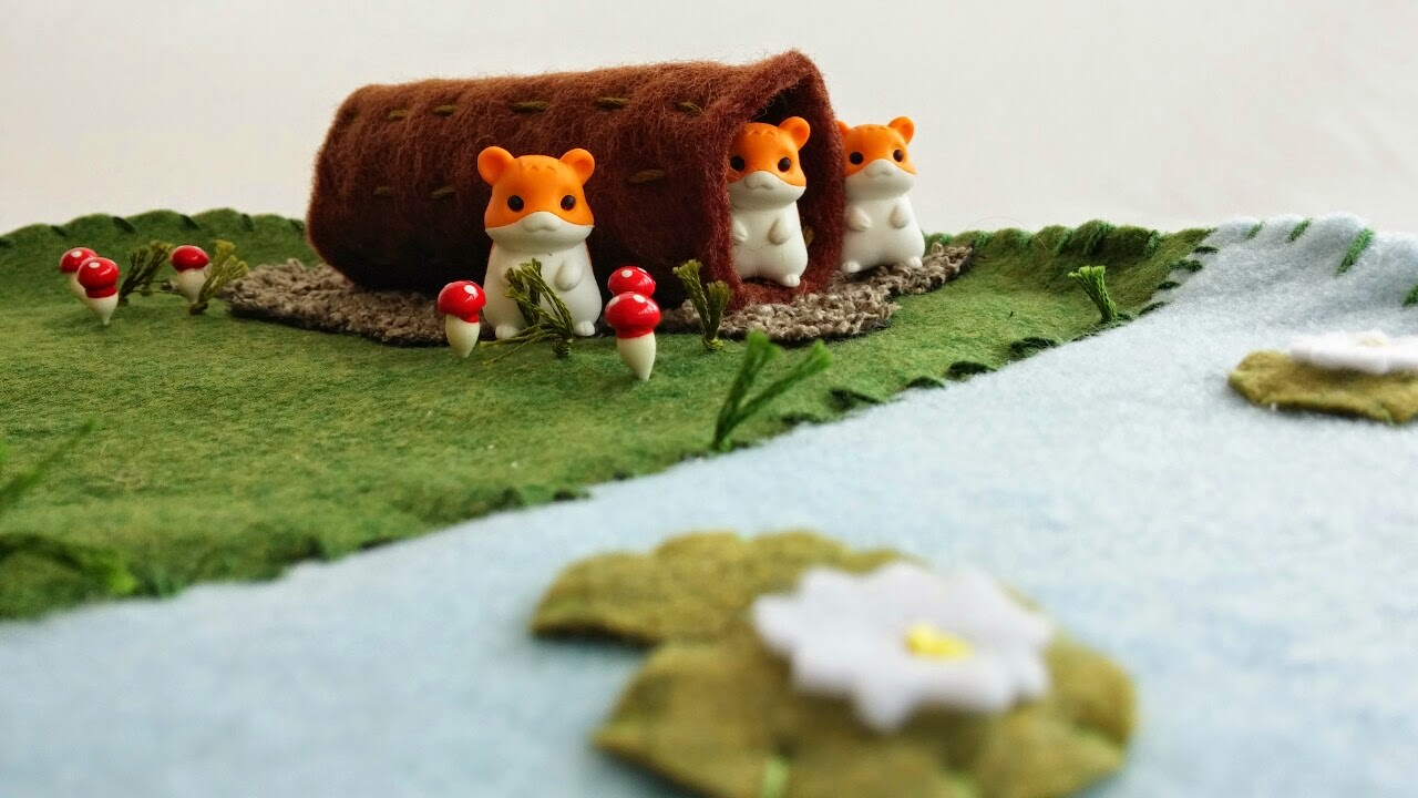Whimsical Ways: Hamsters and Hedgehogs Play Mat