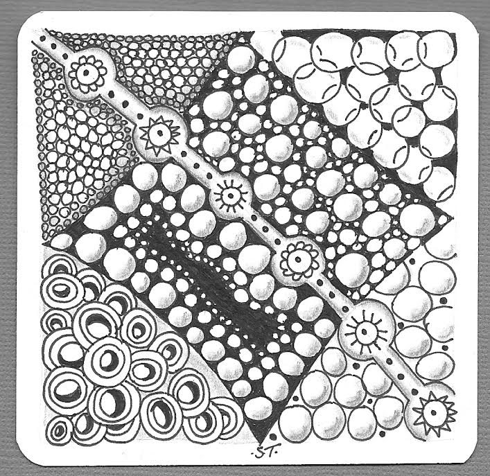 Tickled To Tangle: "It's a String Thing" #125 Tiles