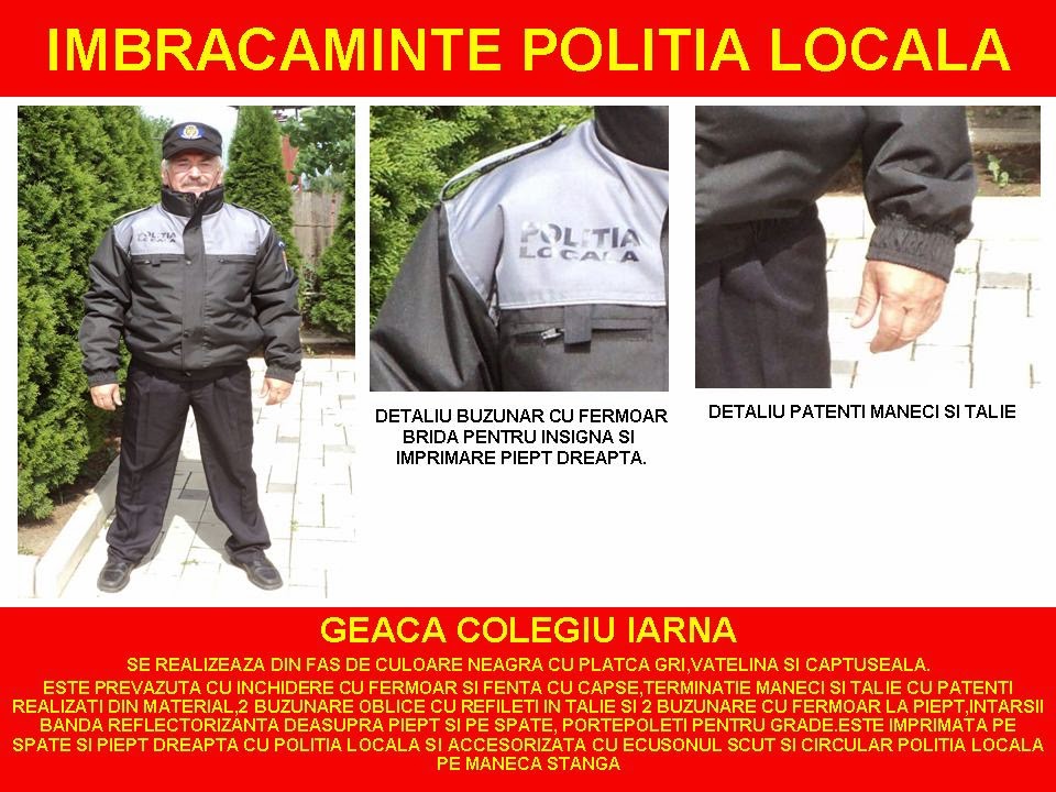 UNIFORME POLIȚIA ROMÂNĂ ȘI POLIȚIA LOCALĂ