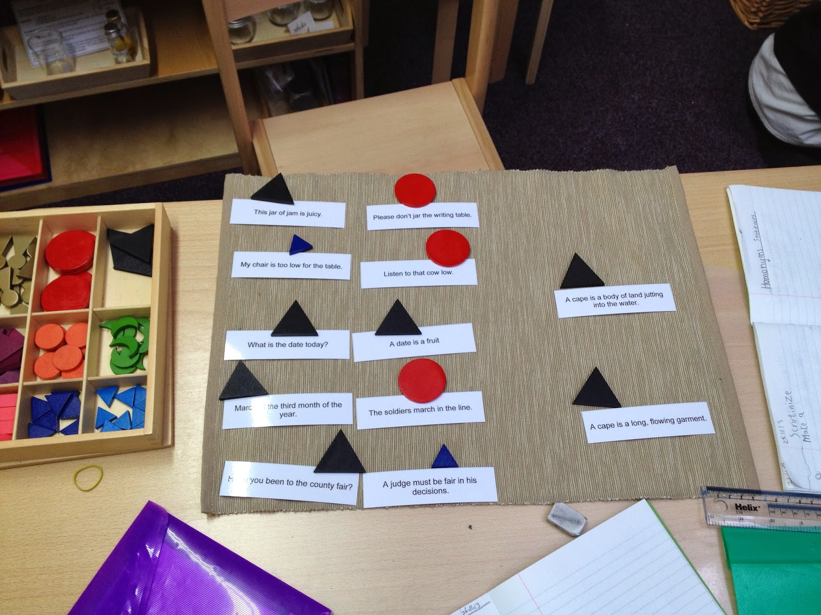 THE LEARNING ARK - Elementary Montessori : Homophones, Homonyms and ...