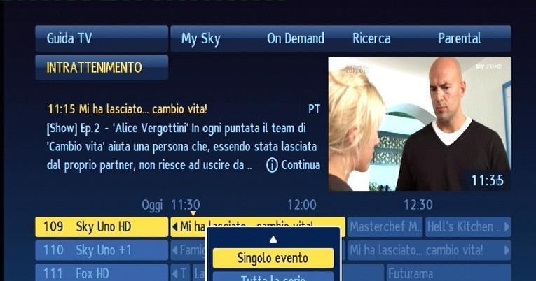 La video-guida della nuova Epg di Sky | Sezze Digitale