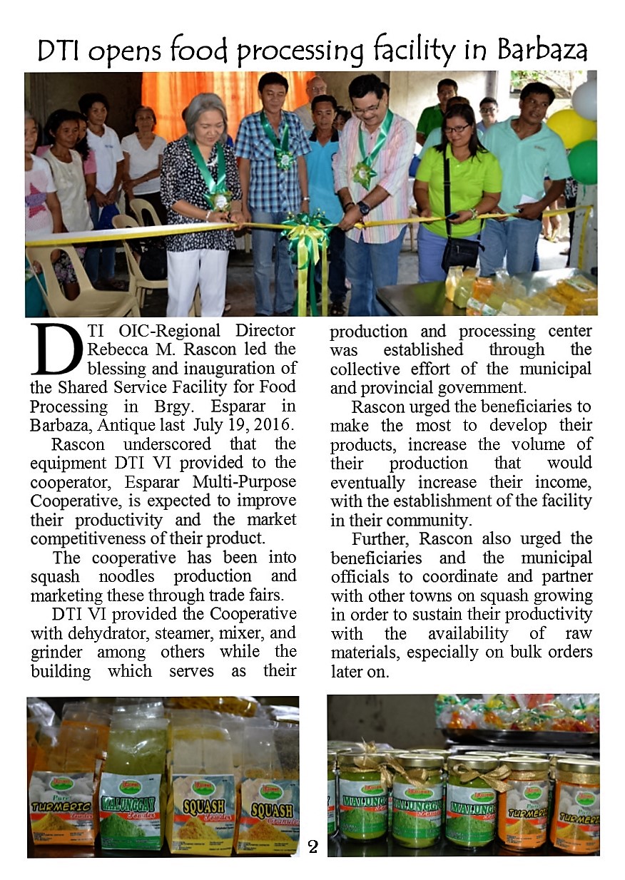 DTI VI News: DTI News Updates for July 2016