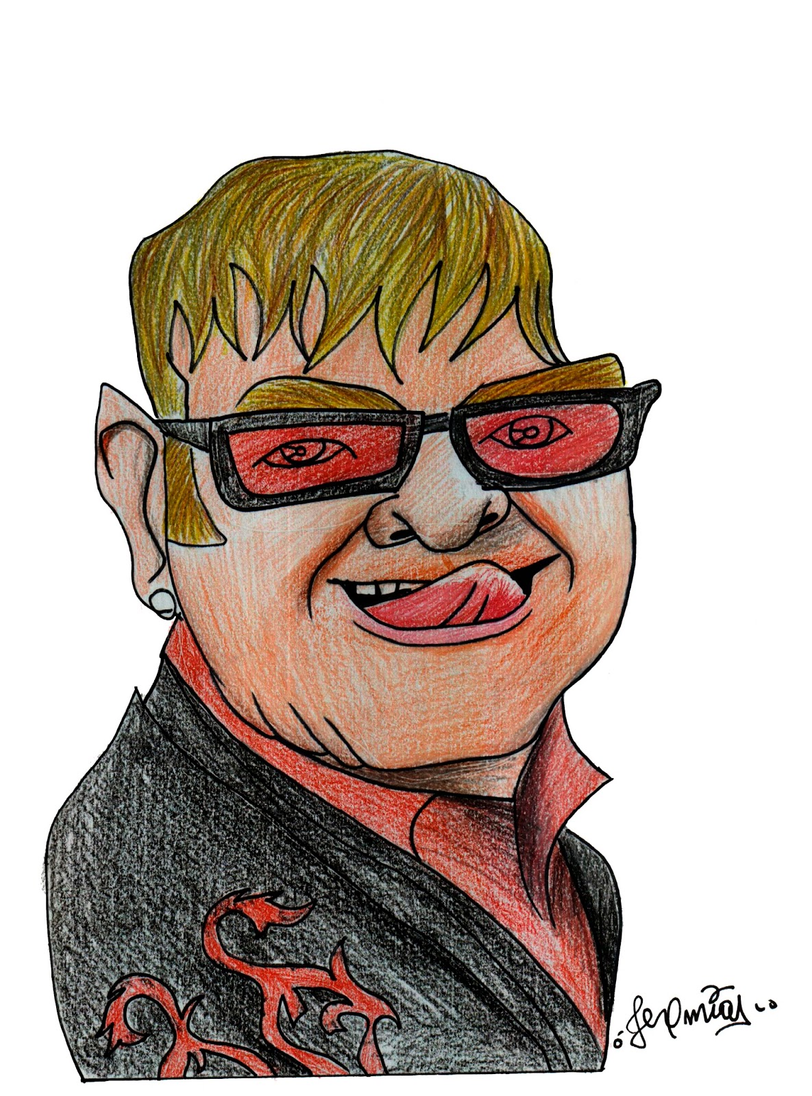 Jeremias Cartoons: Elton John