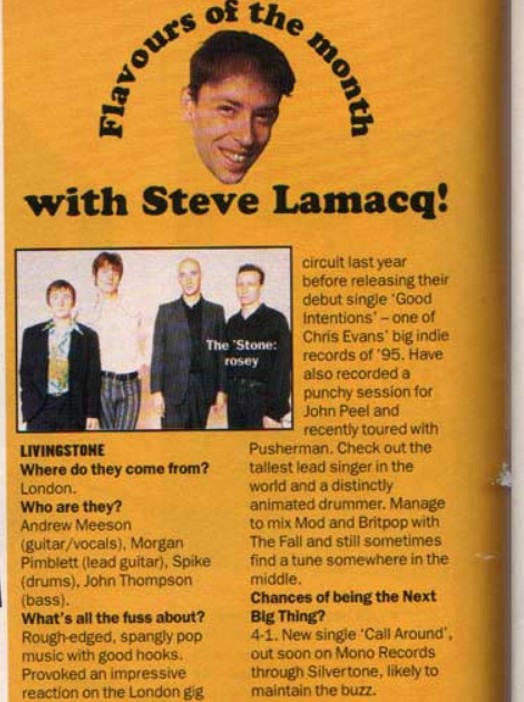 Livingstone - The 90's Indie Band: Livingstone - About the band & press ...