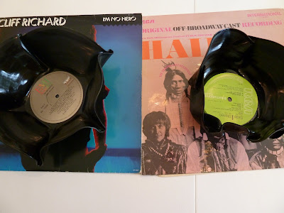 mom starting from scratch: Upcycled Vinyl Records into Funky Bowls