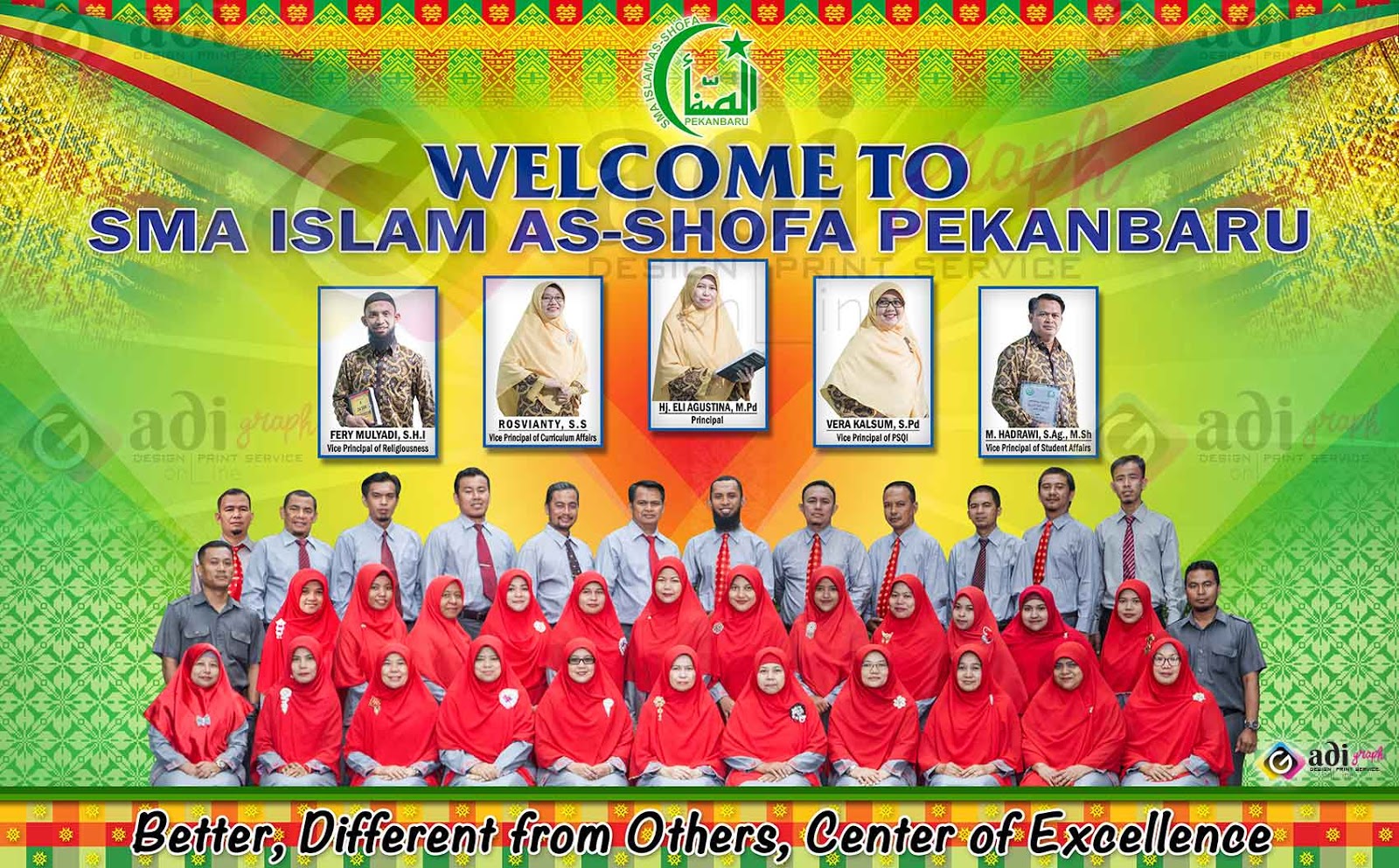 Backdrop SMA Islam As-shofa Pekanbaru