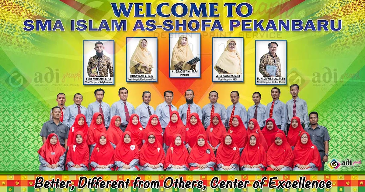 Backdrop SMA Islam As-shofa Pekanbaru