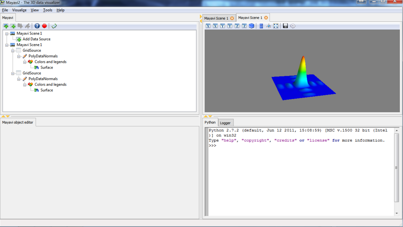 Scared to fly? But I love rocket science!: Success! - First Mayavi Plot