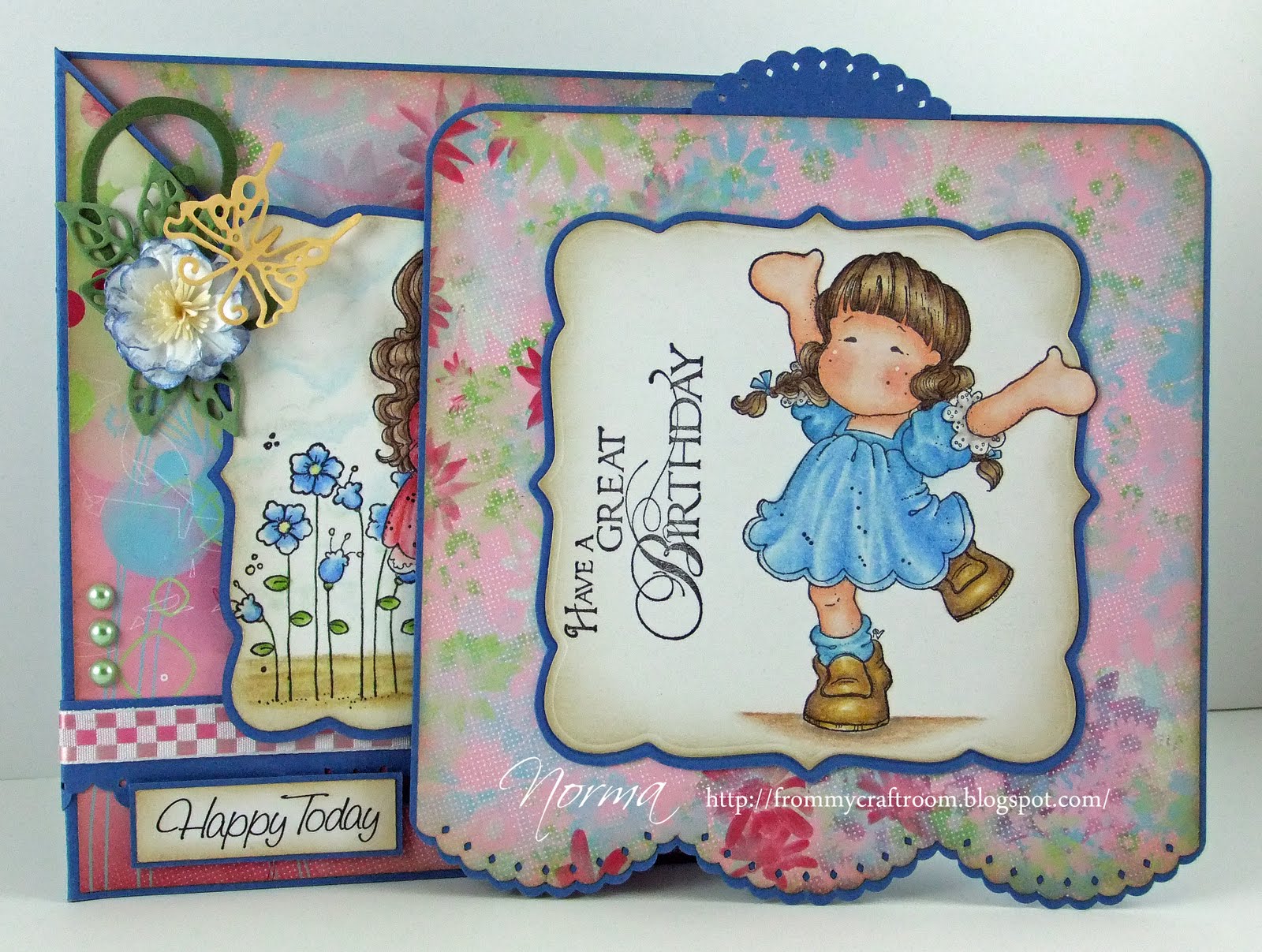 From My Craft Room: A criss-cross birthday card