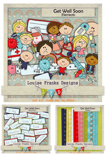 Katie's Nesting Spot: Get Well Soon Kit & Layout of the Week