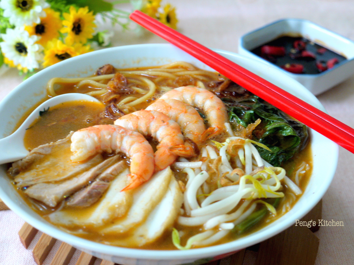 Peng's Kitchen: Noodle Week #1 : Prawn Noodles