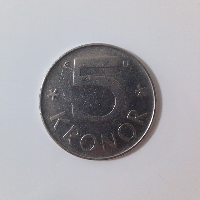 Yabancı Madeni Paralar: 1981 basım 5 isveç kronu