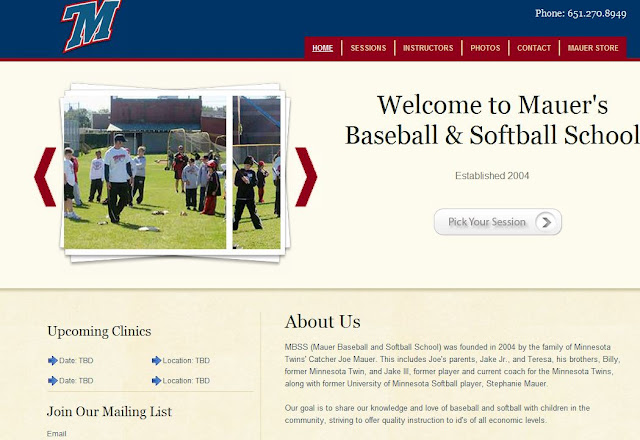 Joe Mauer on a Mission: Mauers Baseball School