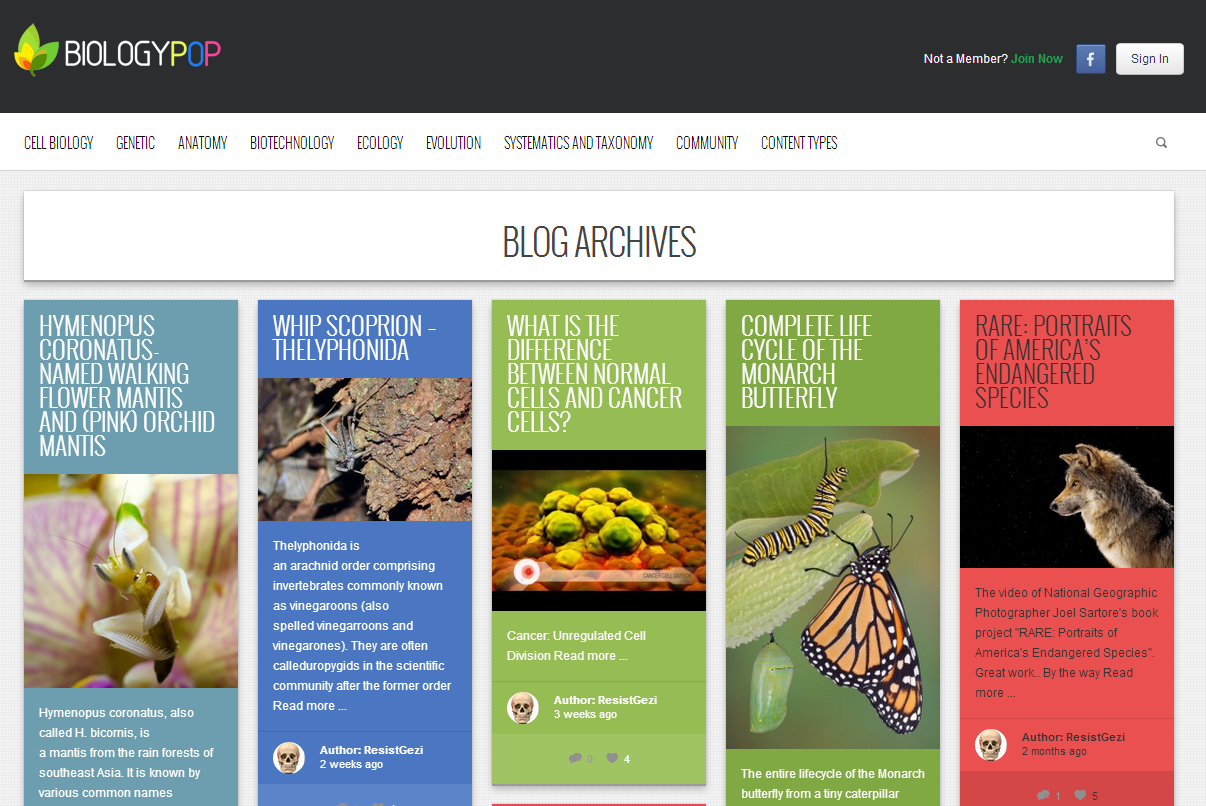Biology Pop - Videos, Articles, and Apps About Biology - Free ...