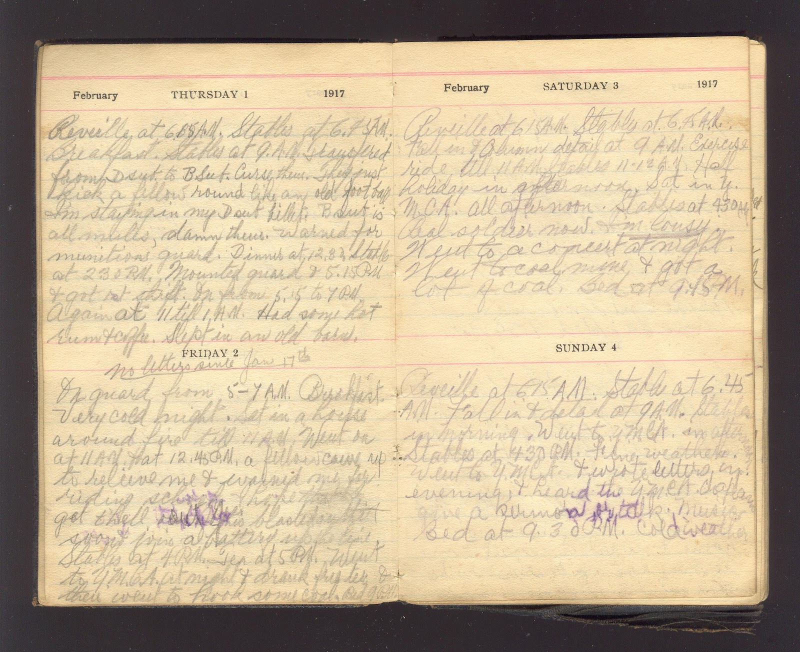 WW1 Diaries and Letters of a Teen Canadian Soldier: February 2012