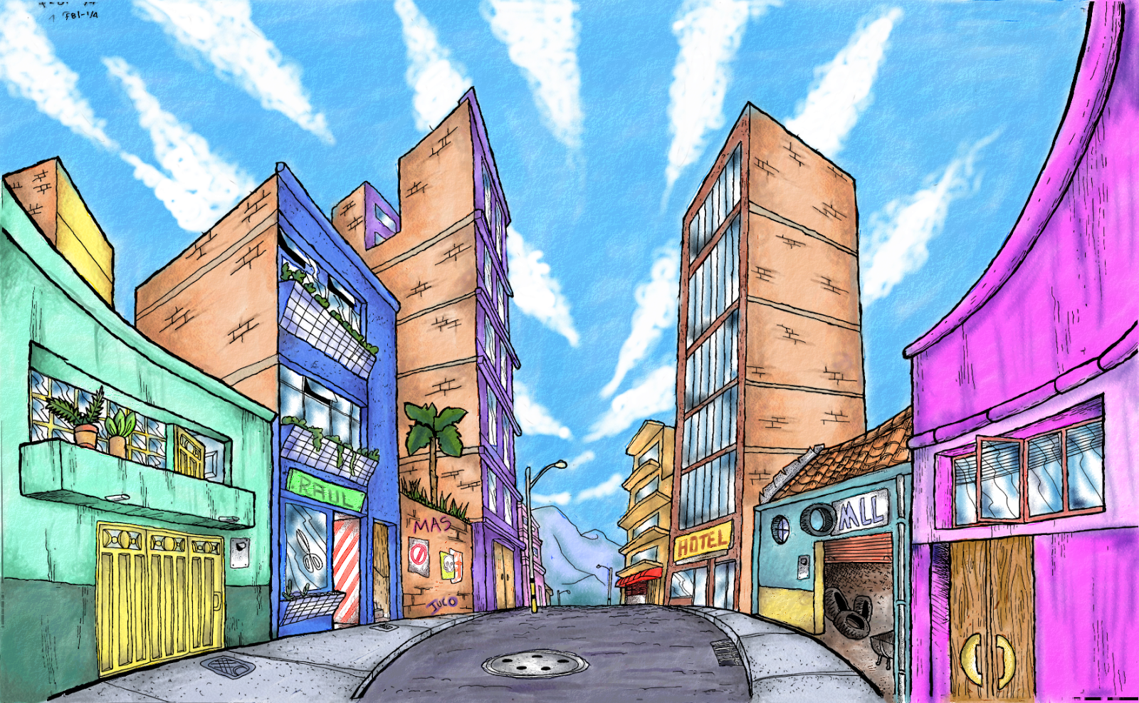 bocetario mirayar: Calles de mis barrios