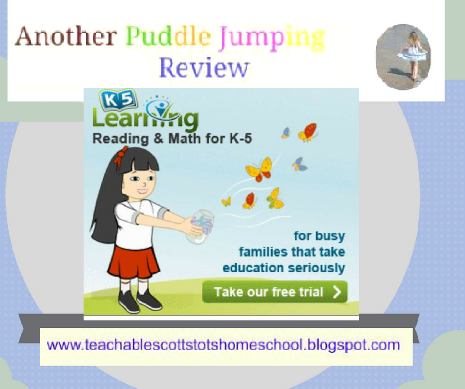 Puddle Jumping: Homeschool Review Crew - K5 Learning Online