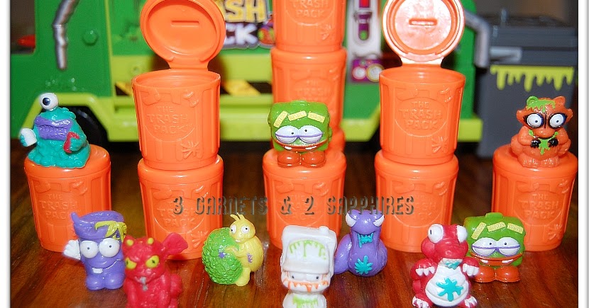 3 Garnets & 2 Sapphires: Trash Pack Series 2 Collectible Trashies Are Here!