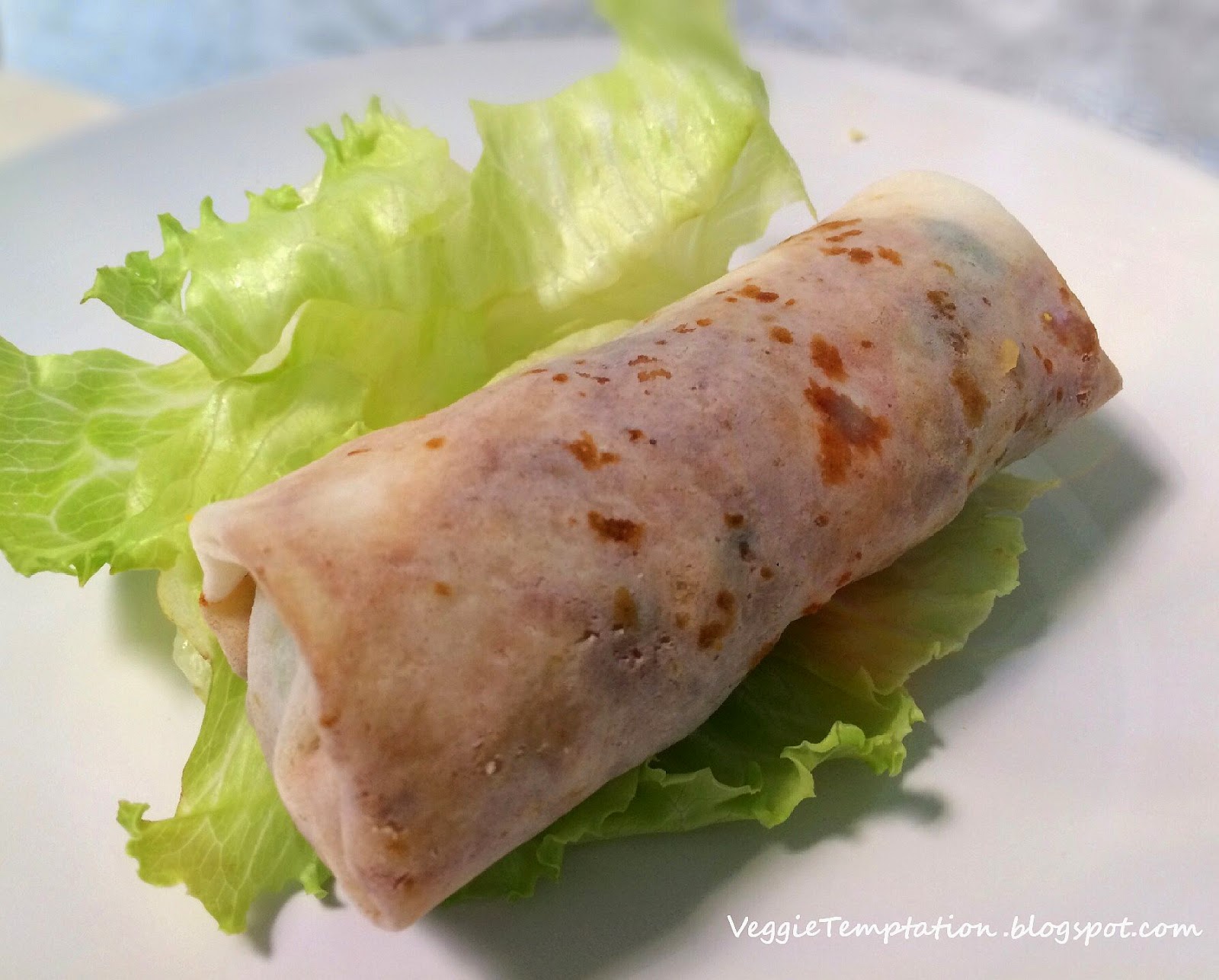 ♥ Veggie Temptation: Vegetarian Fresh Spring Roll Popiah (薄餅) - With ...