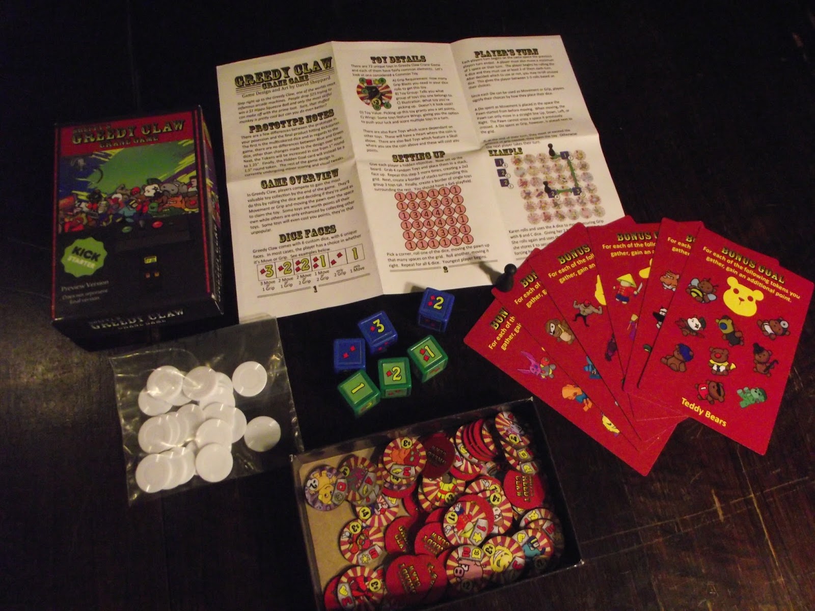 GJJ Games: Quick Review - Greedy Claw Crane Game - Kickstarter Preview