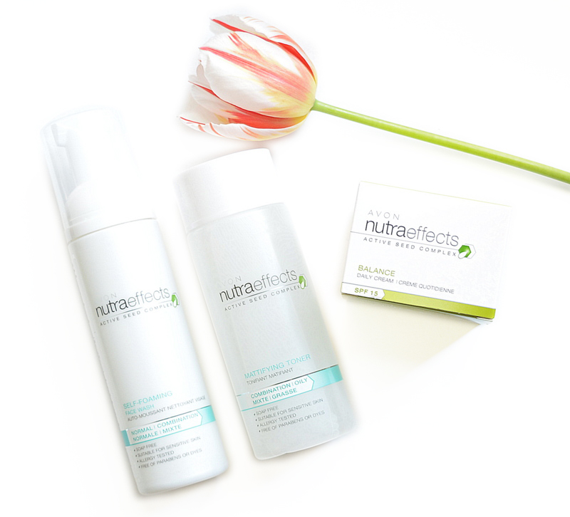 Avon Nutra Effects: Self-foaming Face wash, Mattifying toner, Balance ...