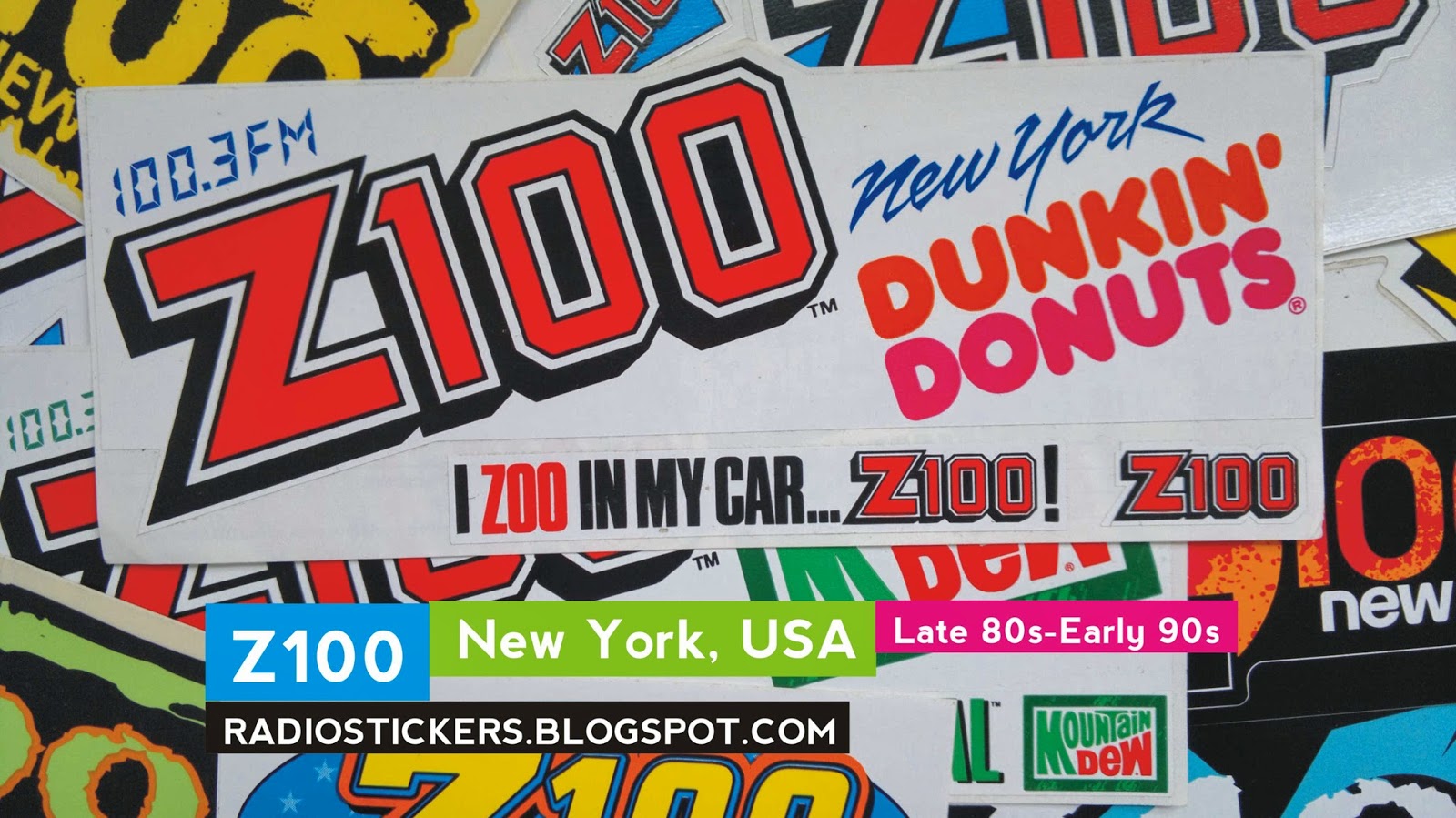 RADIO station stickers... and more!: Z100, New York (1983-2013)