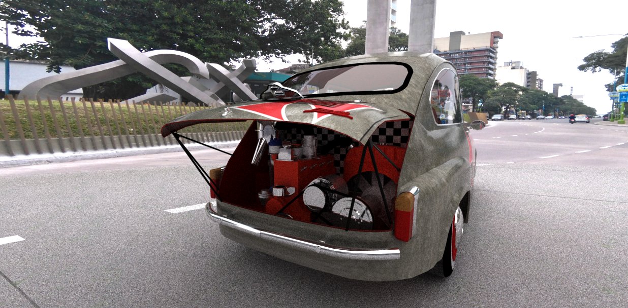 Mis Vehiculos 3D: Fiat 600 - Rat Rod