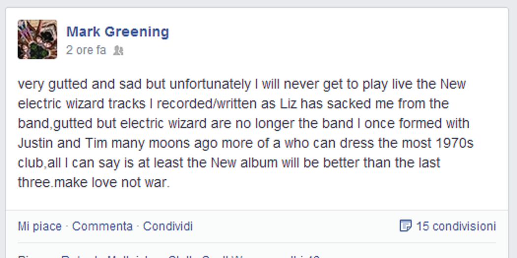 DOOMMABBESTIA - Doom 'N' Heavy Psych Webzine: ELECTRIC WIZARD: Mark ...