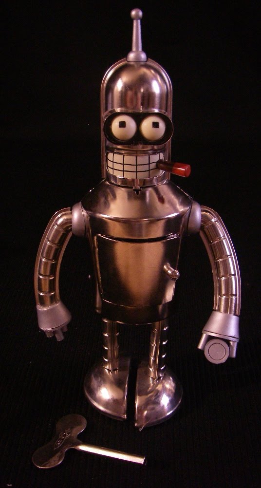 ROCKET USA FUTURAMA BENDER DIE CAST ROBOT ACTION TOY