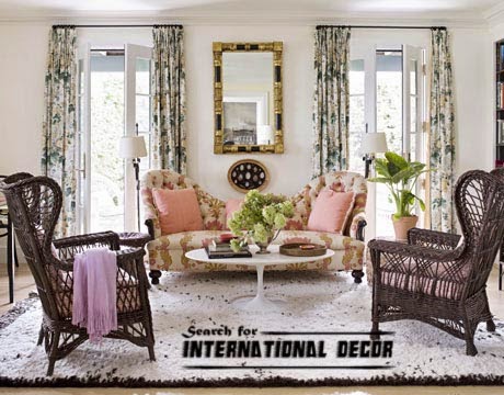 American style in the interior design and houses