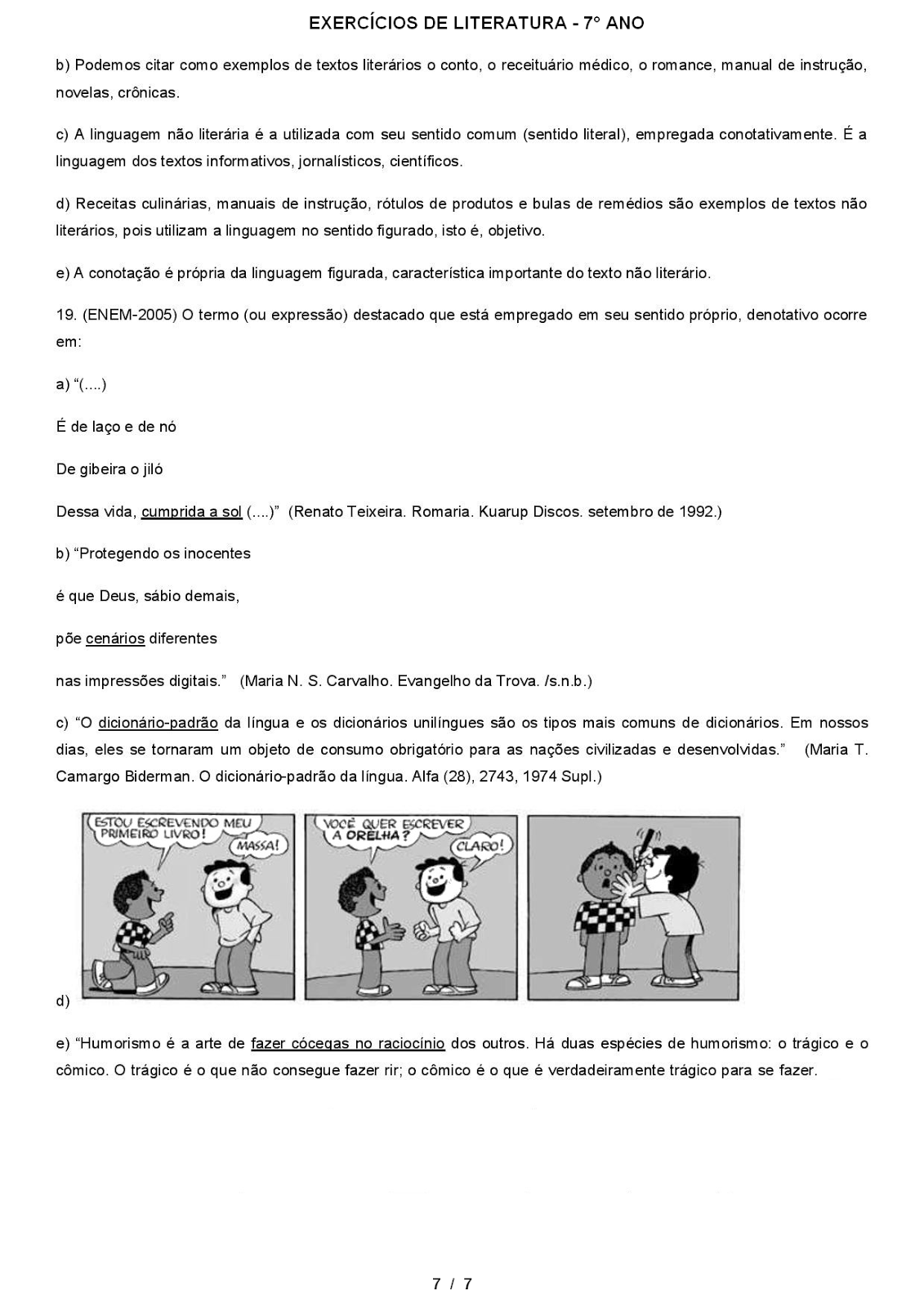 Atividades Sobre Texto Literário E Não Literário Ensino Médio - EDUCA Atividades Sobre Texto Literário E Não Literário Ensino Médio - EDUCA