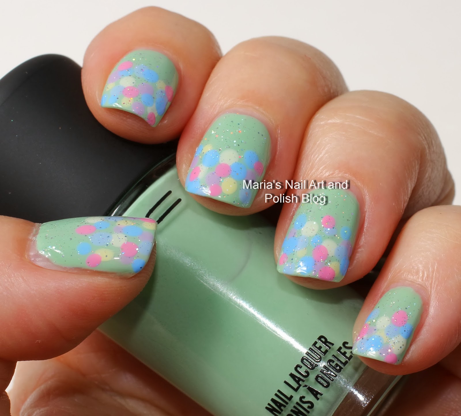 Marias Nail Art and Polish Blog: Peppermint Patti with dots