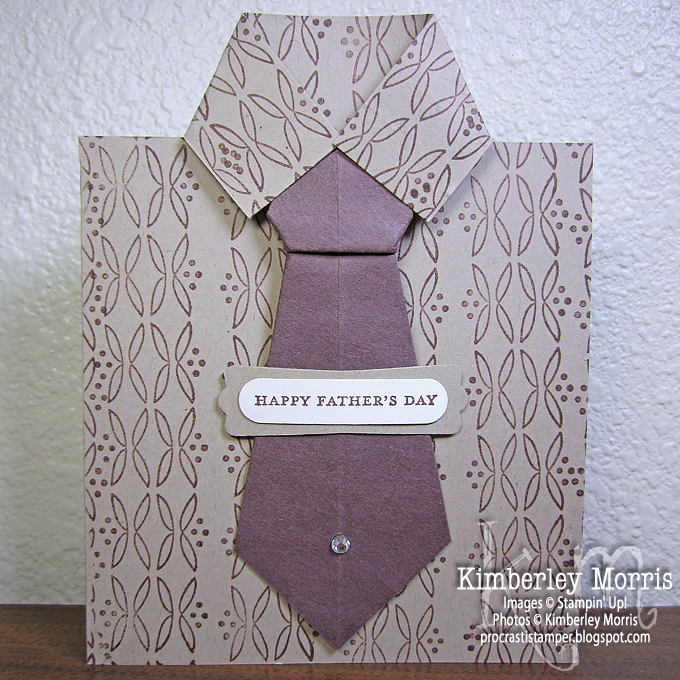 procrastistamper: Father's Day Shirt & Tie Card Tutorial Video